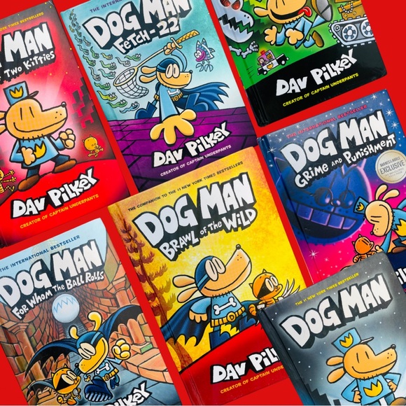 Other | 7 Book Set Dog Man Book Collection By Dav Pilkey | Poshmark